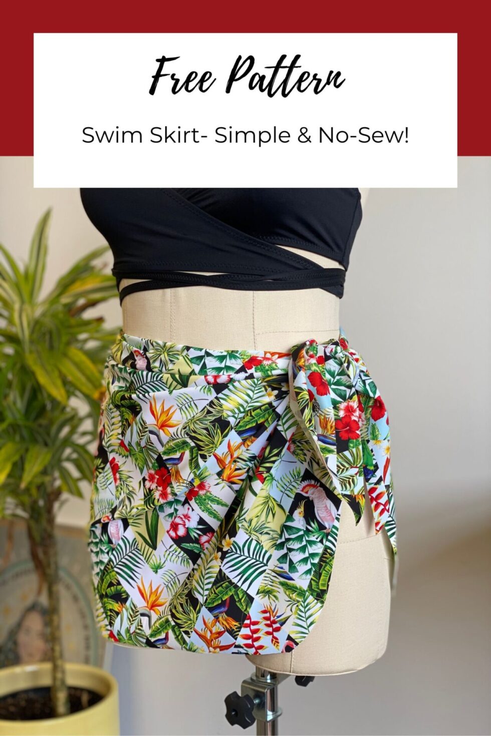 Swim Skirt Pattern | No-Sew Free Pattern - Emerald Erin